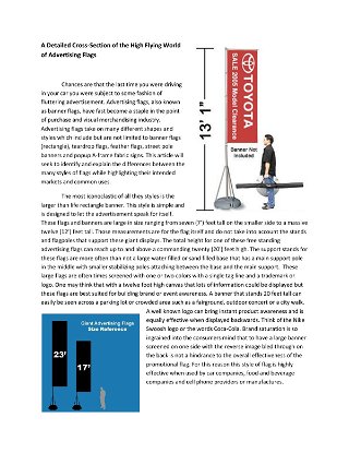 A Detailed Cross-Section of the High Flying World of Advertising Flags
